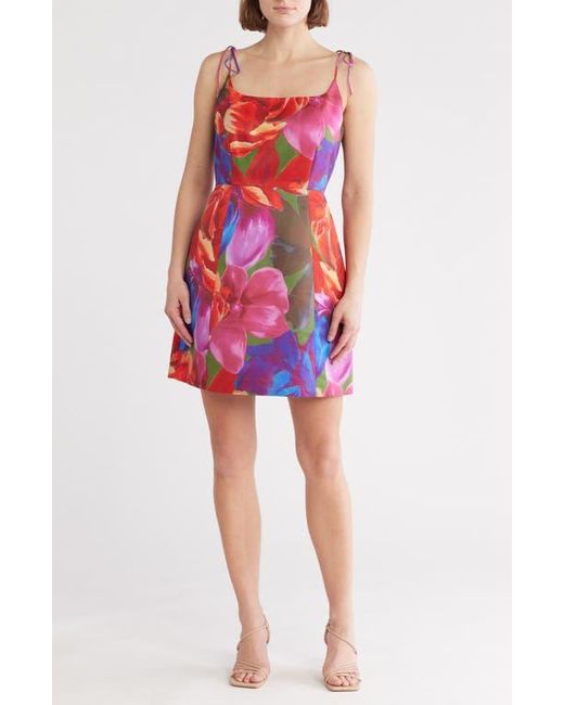 Ted Baker Jyneen Shoulder Tie Dress in Red | Lyst