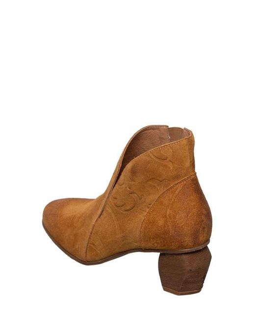 Antelope Pattie Embossed Bootie in Brown | Lyst