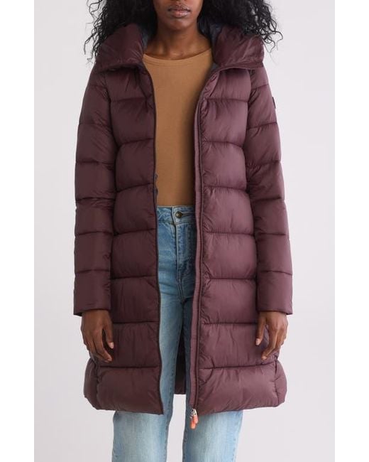 Save The Duck Rita Water Repellent Puffer Jacket in Red | Lyst