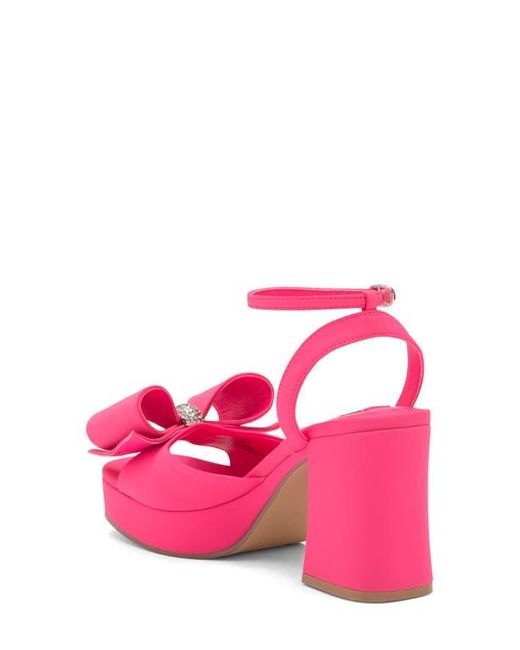 Steve Madden Aerin Bow Platform Sandal in Pink | Lyst