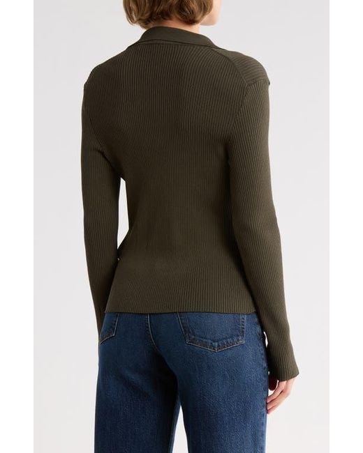 French Connection Marlo Collared Cardigan in Black | Lyst