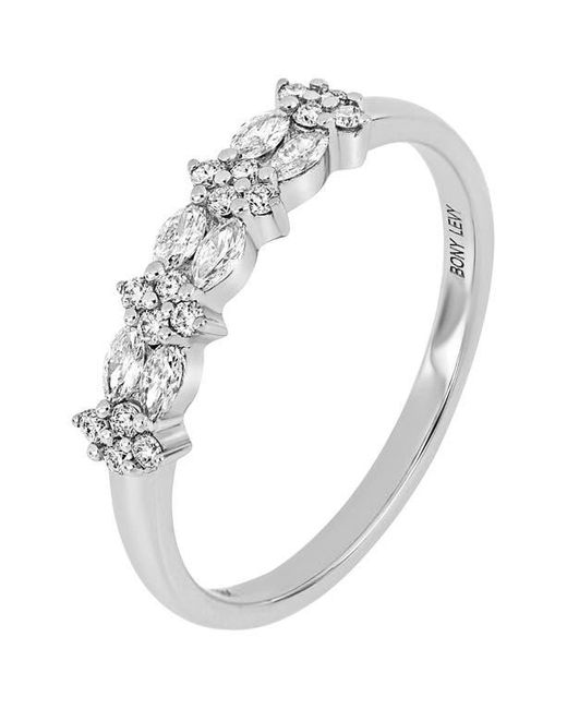 Bony Levy Gatsby Mixed Diamond Ring in White | Lyst