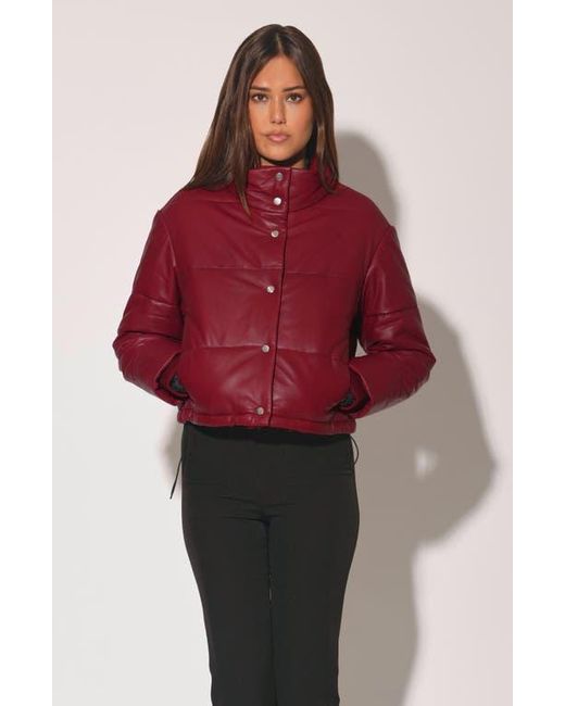 Walter Baker Jesse Quilted Leather Jacket in Red | Lyst