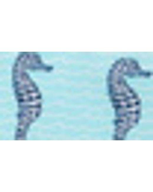 Rainforest Curled Tails Seahorse Stretch Swim Trunks in Blue for Men | Lyst
