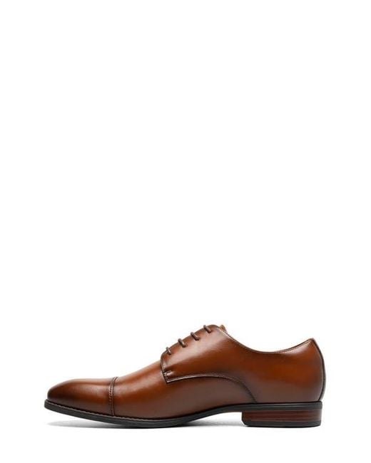 Stacy Adams Nelson Cap Toe Derby in Brown for Men | Lyst