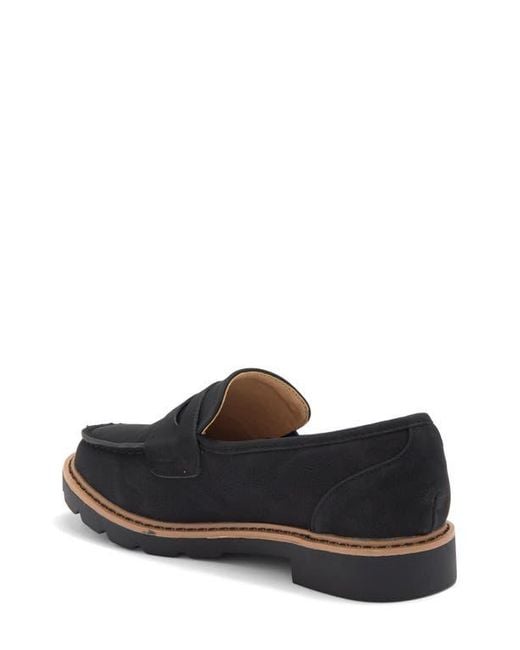 Taryn Rose Penny Loafer in Black | Lyst