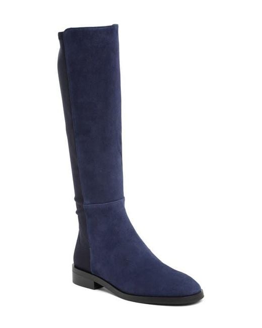 Stuart Weitzman Greer City Knee High Boot in Blue | Lyst