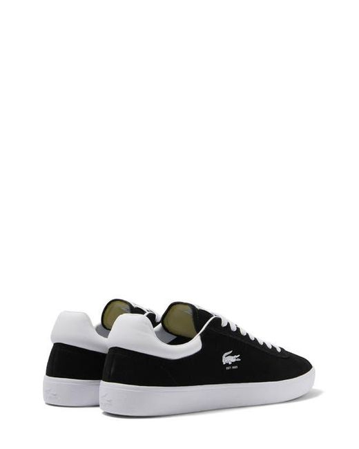 Lacoste Baseshot Leather Sneaker in Black for Men | Lyst