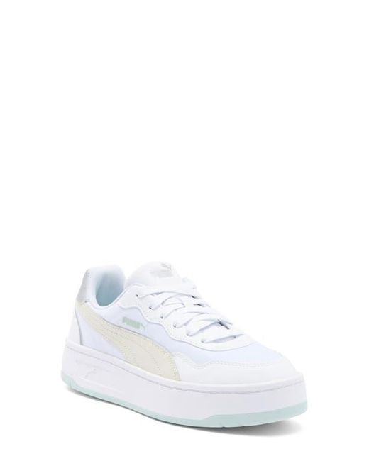 PUMA Court Lally Skye Platform Sneaker in White | Lyst