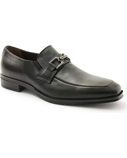 Bruno Magli Italian Leather Bit Loafers in Black for Men | Lyst