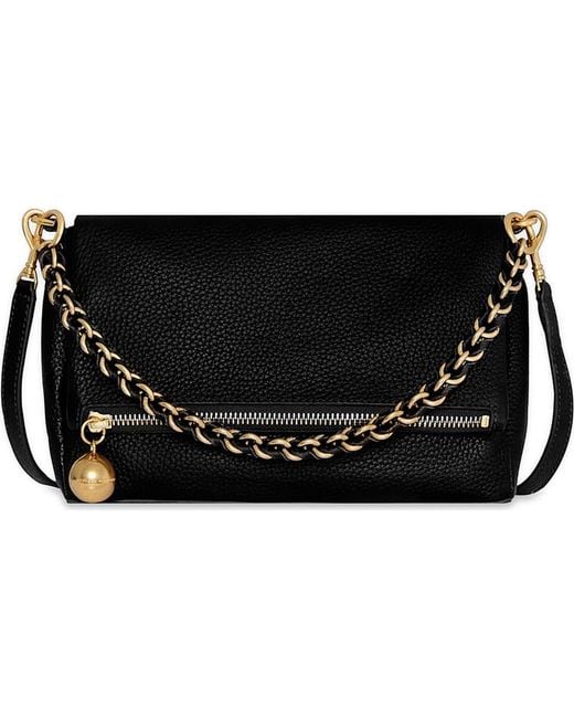 Rebecca Minkoff Foldover Flap Crossbody Bag in Black | Lyst