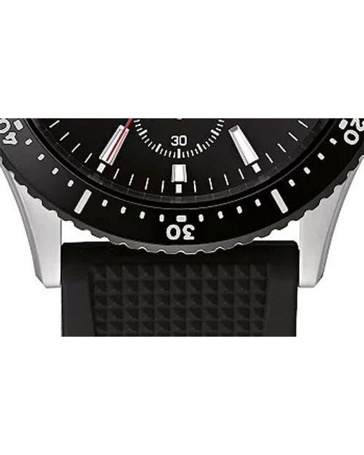 Bulova Classic Rubber Strap Chronograph Watch, 41Mm in Black for Men | Lyst