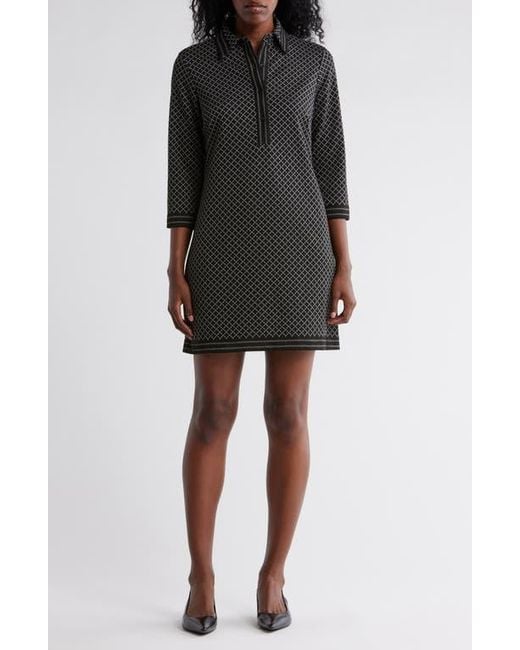Max Studio Collared Polo Dress in Black | Lyst