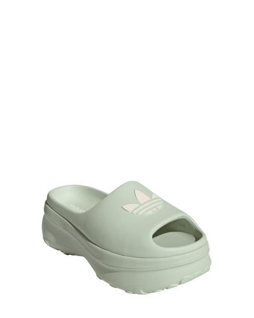 adidas Adifom Stan Smith Platform Slide in Green | Lyst