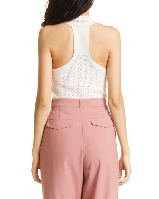 Ted Baker Yensine Open Stitch Sweater Tank in Pink | Lyst