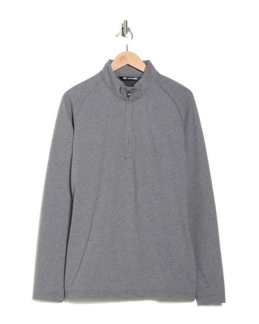 Travis Mathew Dawn Hike Half Zip Pullover in Gray for Men | Lyst
