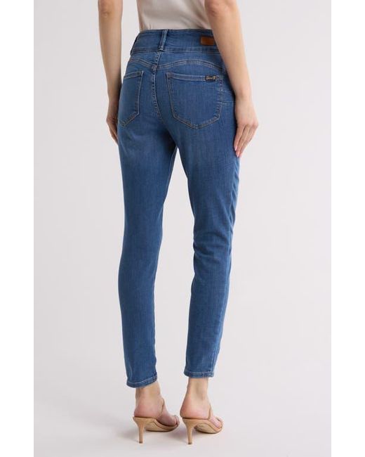 Seven7 Curvy High Waist Skinny Jeans in Blue | Lyst