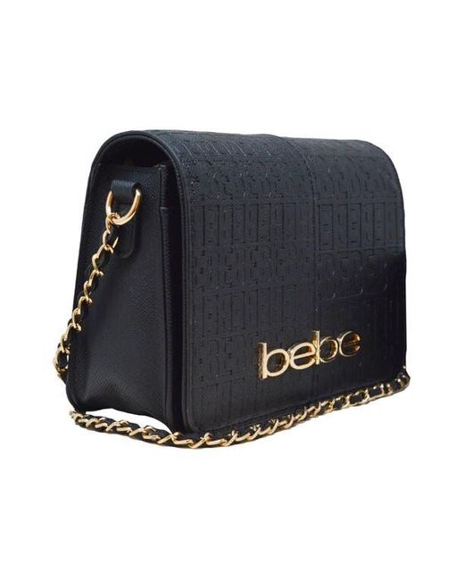 Bebe Ailey Embossed Large Crossbody Bag in Blue | Lyst