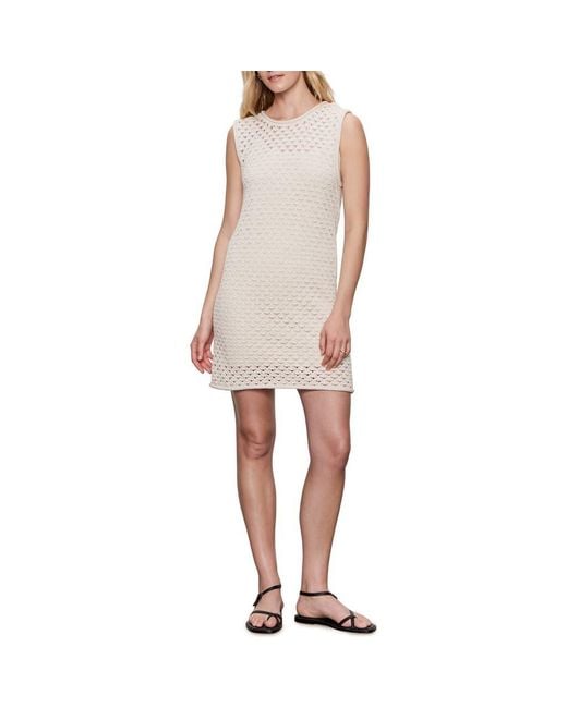 Sanctuary Summer Shell Open Stitch Minidress in White | Lyst