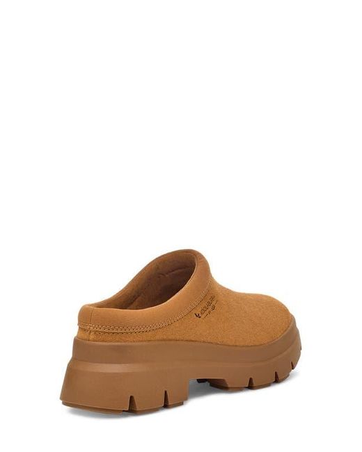 UGG Neerie Faux Fur Lined Lug Clog in Brown | Lyst