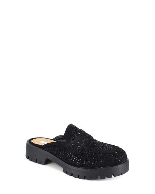 Zigi Sachi Rhinestone Embellished Lug Sole Clog in Black | Lyst