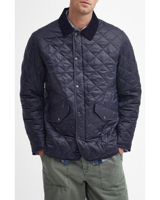 Barbour Mod Chelsea Quilted Jacket in Blue for Men | Lyst