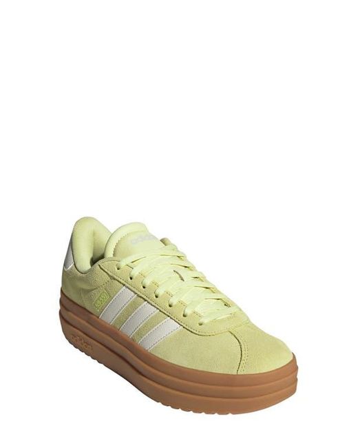 adidas Vl Court Bold Platform Sneaker in Yellow | Lyst
