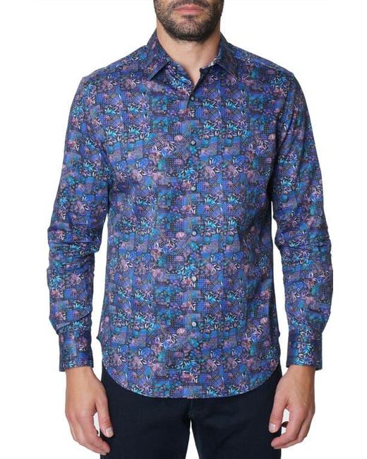 Robert Graham Skull Paisley Bandana Print Cotton Button-Up Shirt in ...