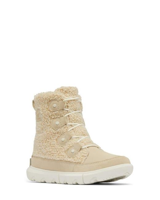 Sorel Explorer Next Joan Faux Shearling Waterproof Boot in Natural | Lyst