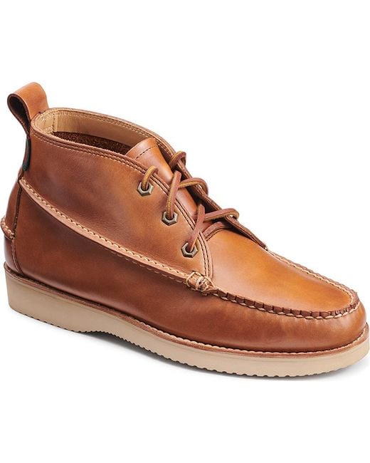 G.H. Bass & Co. Clayton Moc Toe Boot in Brown for Men | Lyst