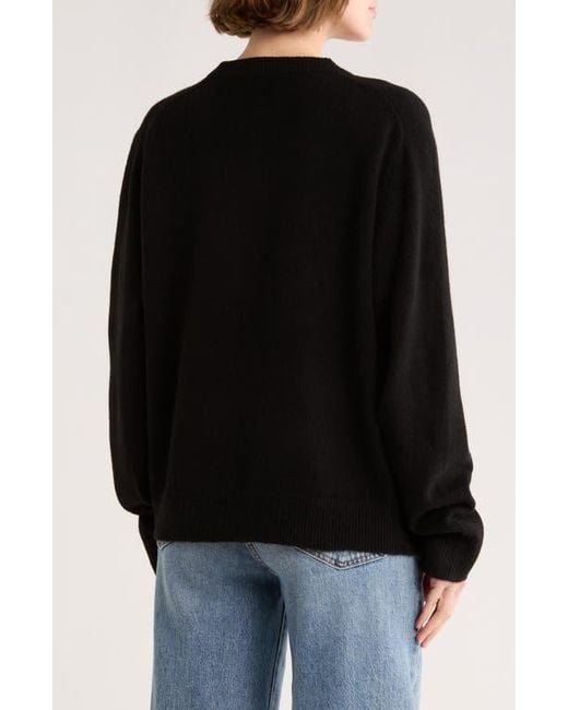 French Connection Emilia Crewneck Sweater in Black | Lyst