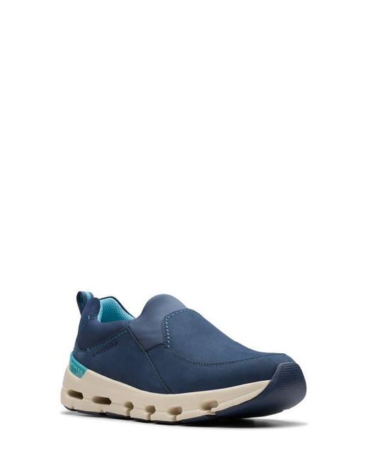Clarks Naturex Waterproof Slip-On Sneaker in Blue | Lyst