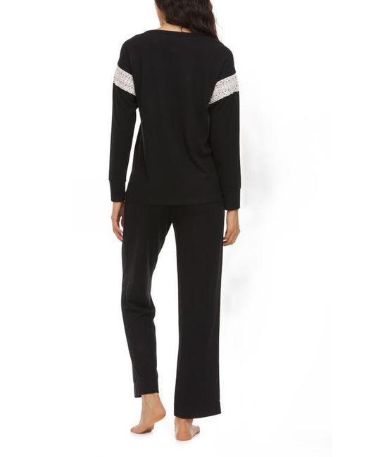 Flora Nikrooz Flora By Alexandra Long Sleeve Top & Pants 2-Piece Pajama ...