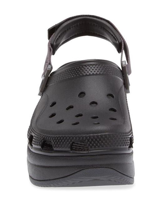 Crocs™ Classic Hiker Xscape Slingback Platform Clog in Black | Lyst