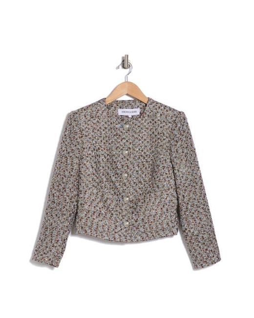 Veronica Beard Nathan Shimmer Tweed Jacket in Gray | Lyst