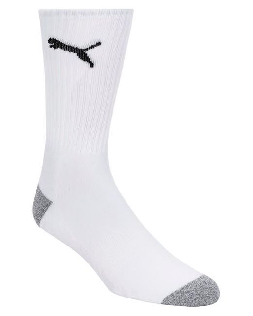 PUMA 6-Pack Terry Crew Length Socks in Blue for Men | Lyst