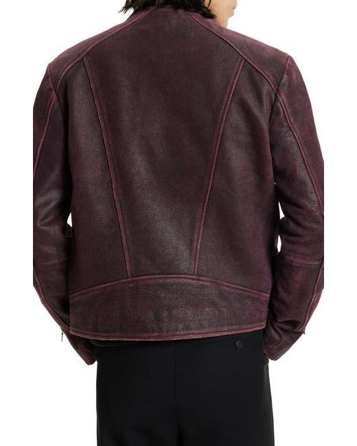 John Varvatos Sullivan Racer Suede Jacket in Brown for Men | Lyst