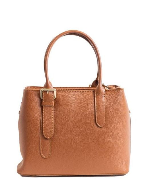 Persaman New York Leather Tote Bag in Brown | Lyst