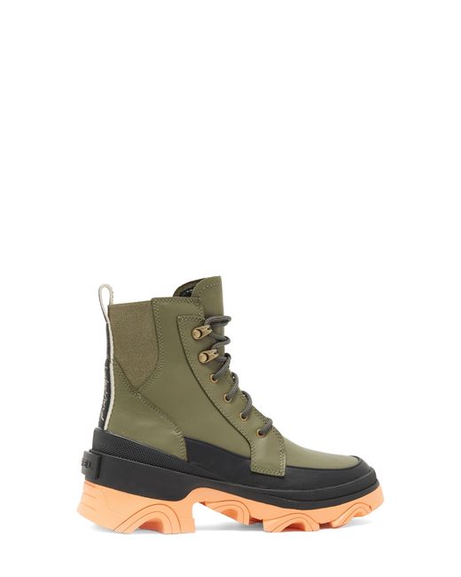 Sorel Brex Waterproof Lace Boot In Green Lyst