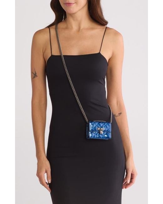 Kurt Geiger Micro Brixton Shoulder Bag in Blue | Lyst