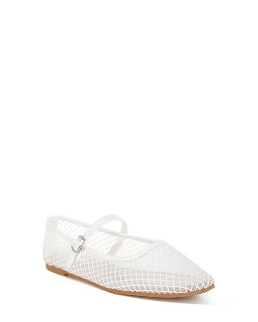LONDON RAG Averona Mary Jane Flat in White | Lyst