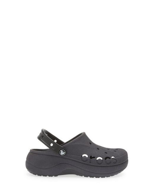 Crocs™ Baya Platform Glitter Clog in Gray | Lyst