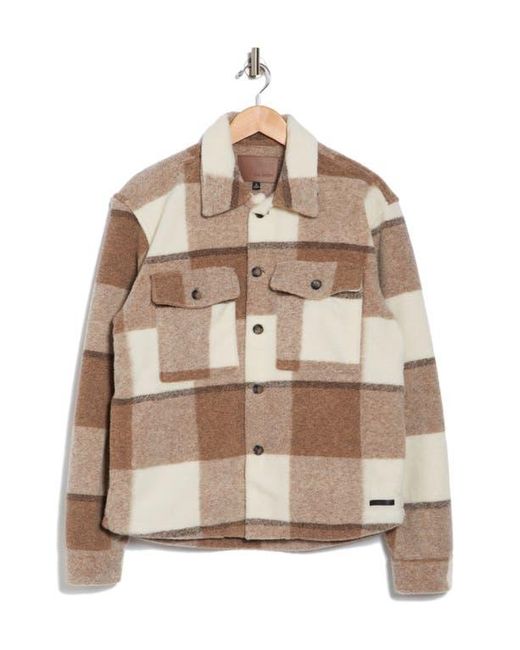 Civil Society Plaid Polyester Shirt Jacket in Natural for Men | Lyst