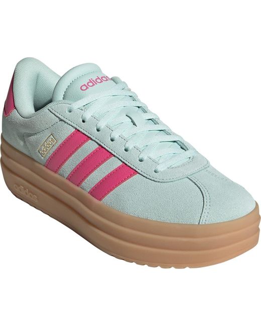 adidas Vl Court Bold Platform Sneaker in Blue | Lyst