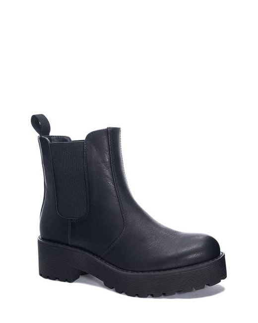 Dirty Laundry Monet Platform Chelsea Boot in Blue | Lyst