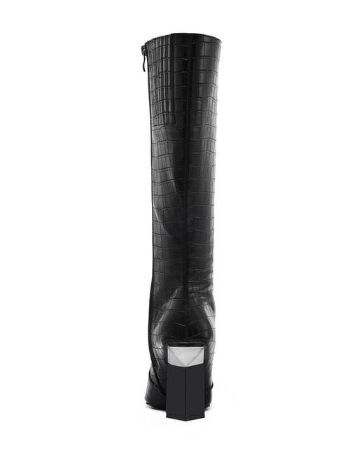 Ninety Union Jada Metal Cap Toe Tall Boot in Black | Lyst