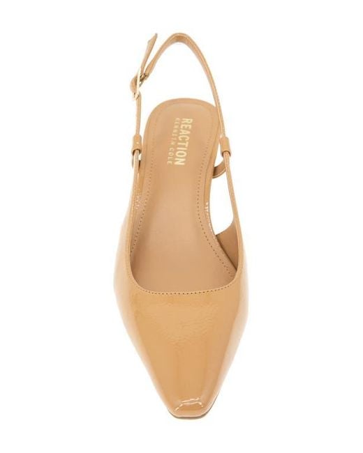 Kenneth Cole Maggie Kitten Heel Slingback Pump in Metallic | Lyst