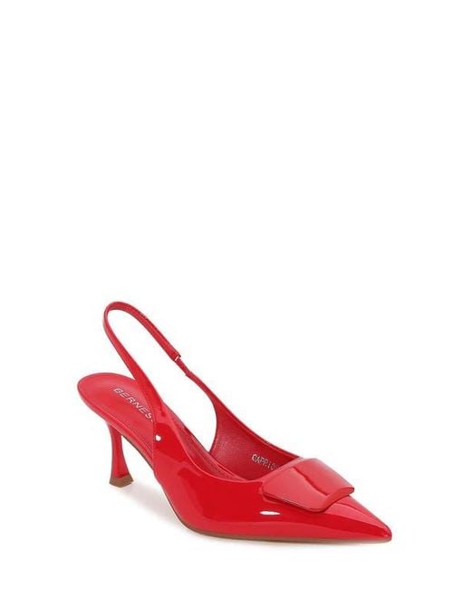 BERNESS Capri Slingback Pump in Red | Lyst