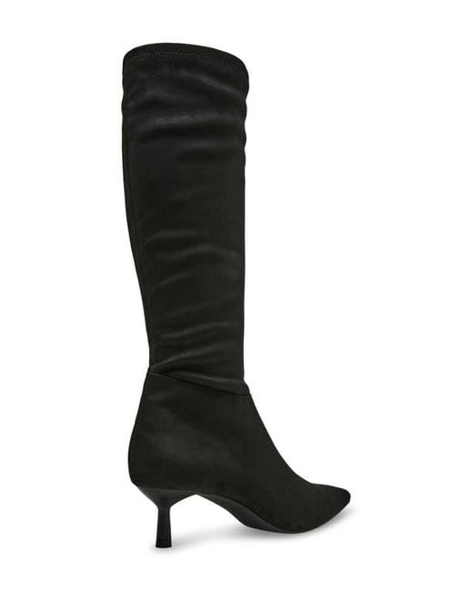 Steve Madden Astoria Slouch Kitten-heel Dress Boots in Black | Lyst