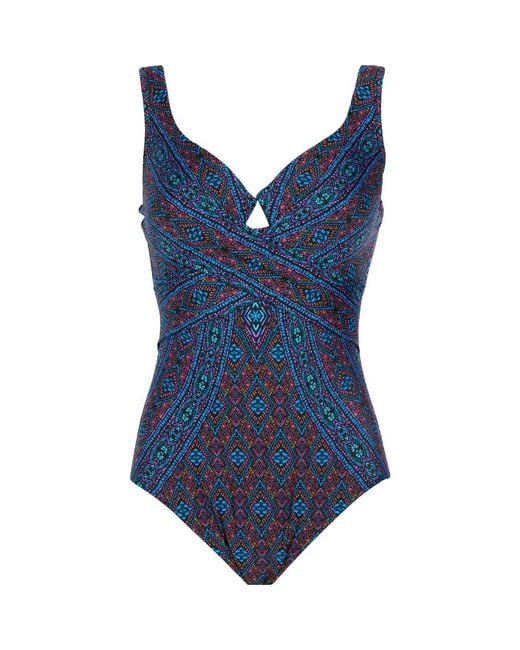 Miraclesuit Escape One-Piece Swimsuit in Blue | Lyst